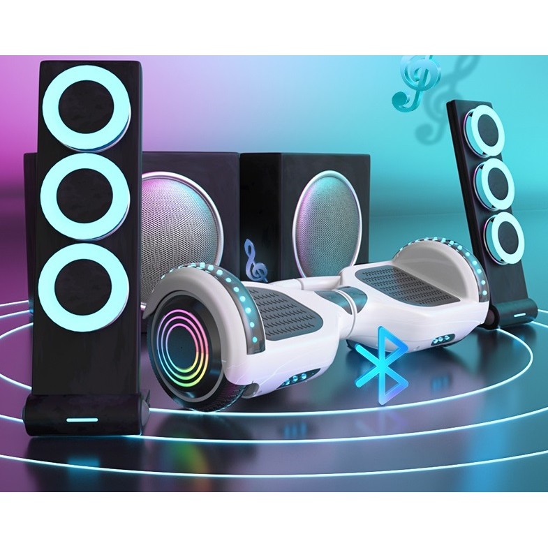 เซกเวย์ 6.5810 segway โกคาร์ทเสริมสำหรับเซกเวย์ ฮาฟเวอร์บอร์ด สกู๊ตเตอร์ไฟฟ้า มีไฟ LED ลำโพง ...