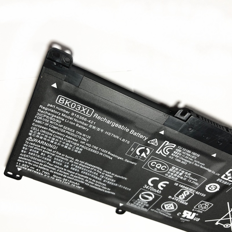 BATTERY BK03XL Laptop For HP Pavilion X360 14-BA series 14-BA001NS 14 ...