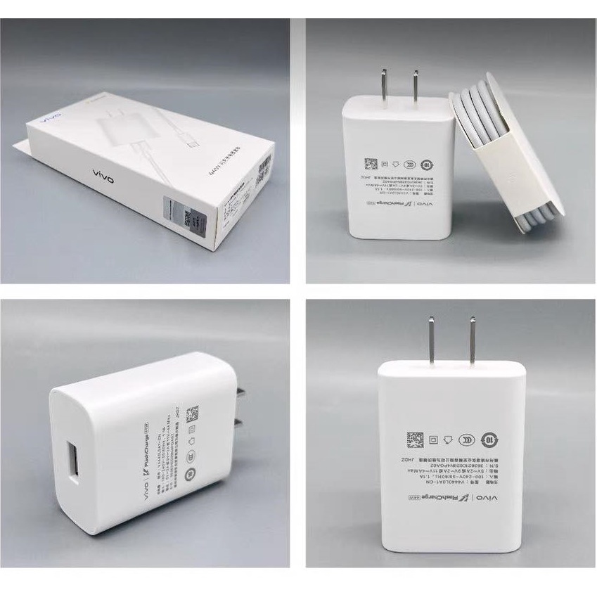 ชุดชาร์จ Vivo FlashCharge Usb TypeC 44W หัวชาร์จvivo 44W ชาร์จไว ชาร์จ ...