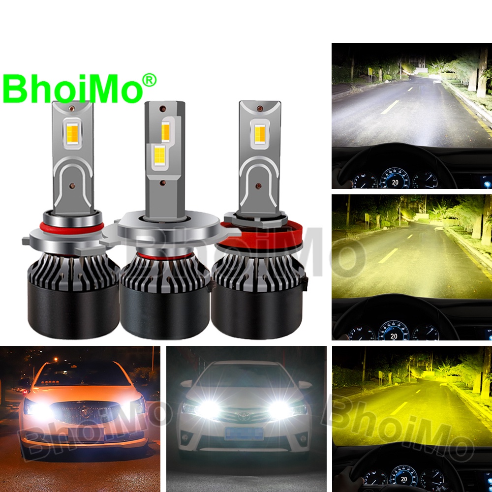 Bhoimo 2022 ใหม่ หลอดไฟตัดหมอก LED F8 H1 H3 H4 H7 H8 H9 H11 9005 HB3 ...