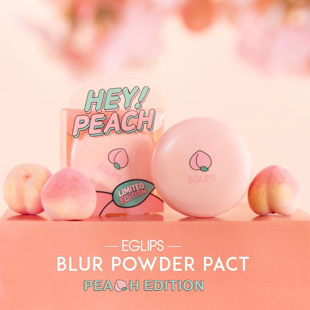 [Exp 08/2022] Eglips Blur Powder Pact Peach (Limited Edition) | Shopee ...