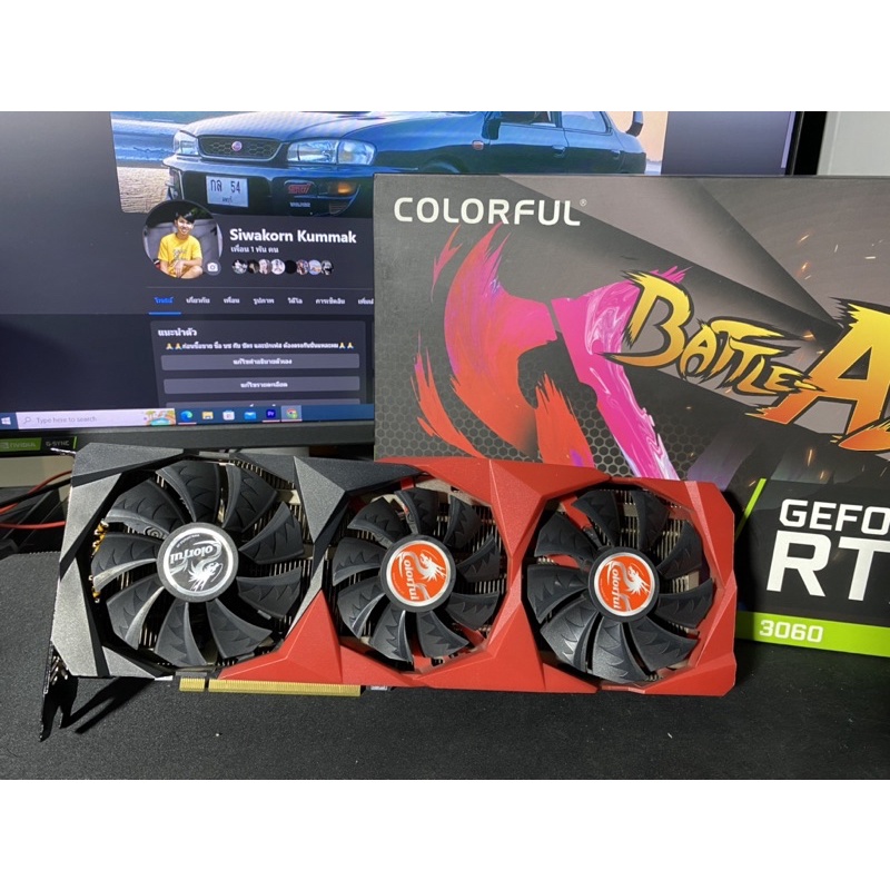 การ์ดจอ vga colorful Battalion ax OC GeForce RTX 3060 - siwakornkummak ...