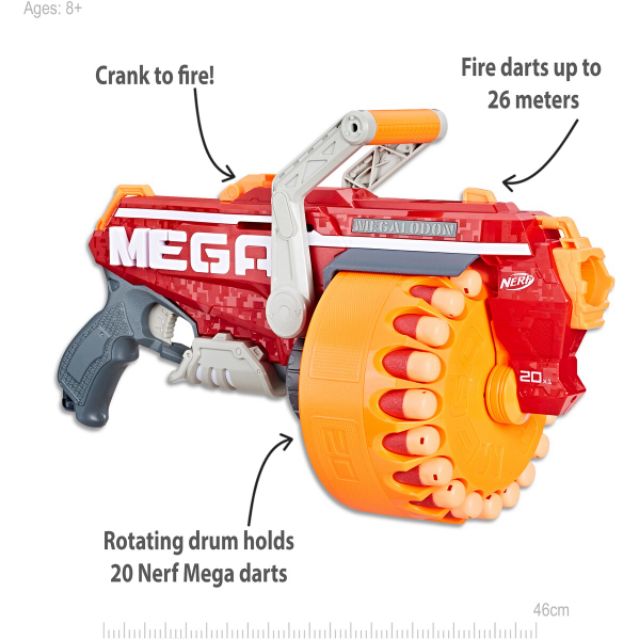 Nerf Mega Megalodon Blaster Gun ปืนเนิร์ฟเมก้า - smiley_angel - ThaiPick