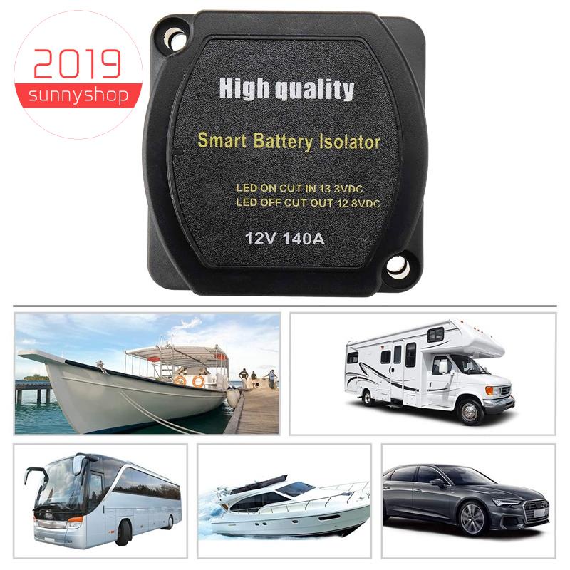 Dual Battery Smart Isolator 12V 140 Amp Voltage Sensitive Relay VSR ...