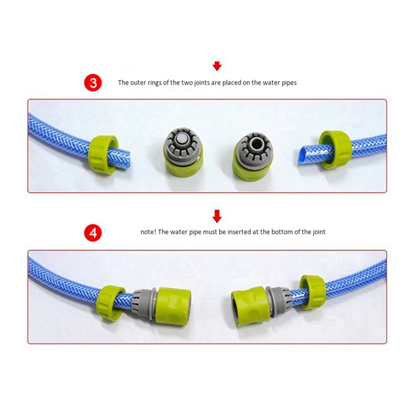 12Pcs Garden Irrigation Hose Connectors Kits with Tap Connectors 10Pcs ...