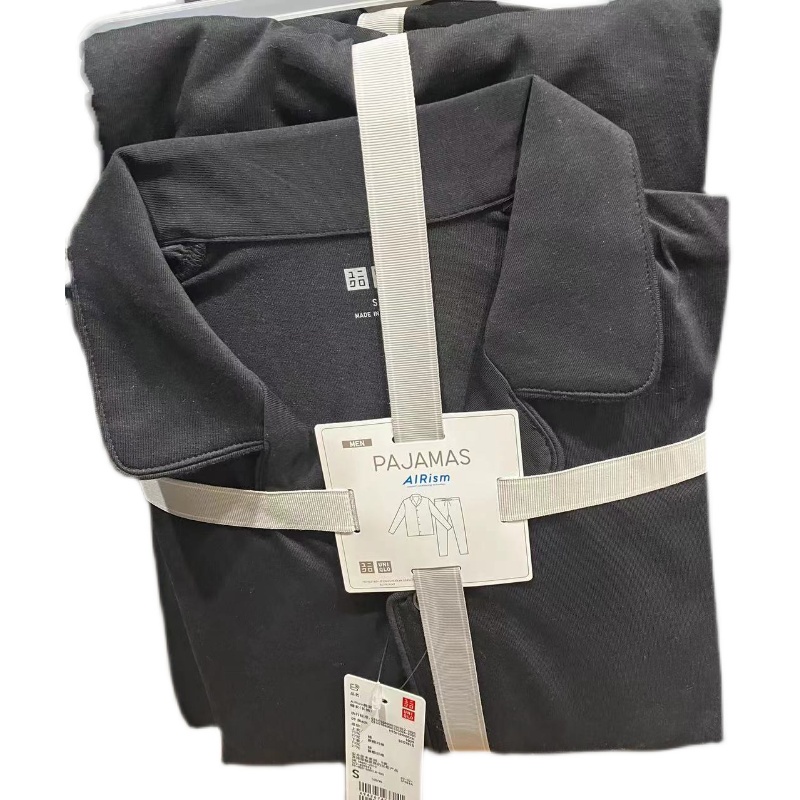Uniqlo ชุดนอนผ้าฝ้ายผสม AIRism สําหรับผู้ชาย (ชุดสูทแขนยาว ให้ความรู้สึกเย็น)439593447906437343 ...