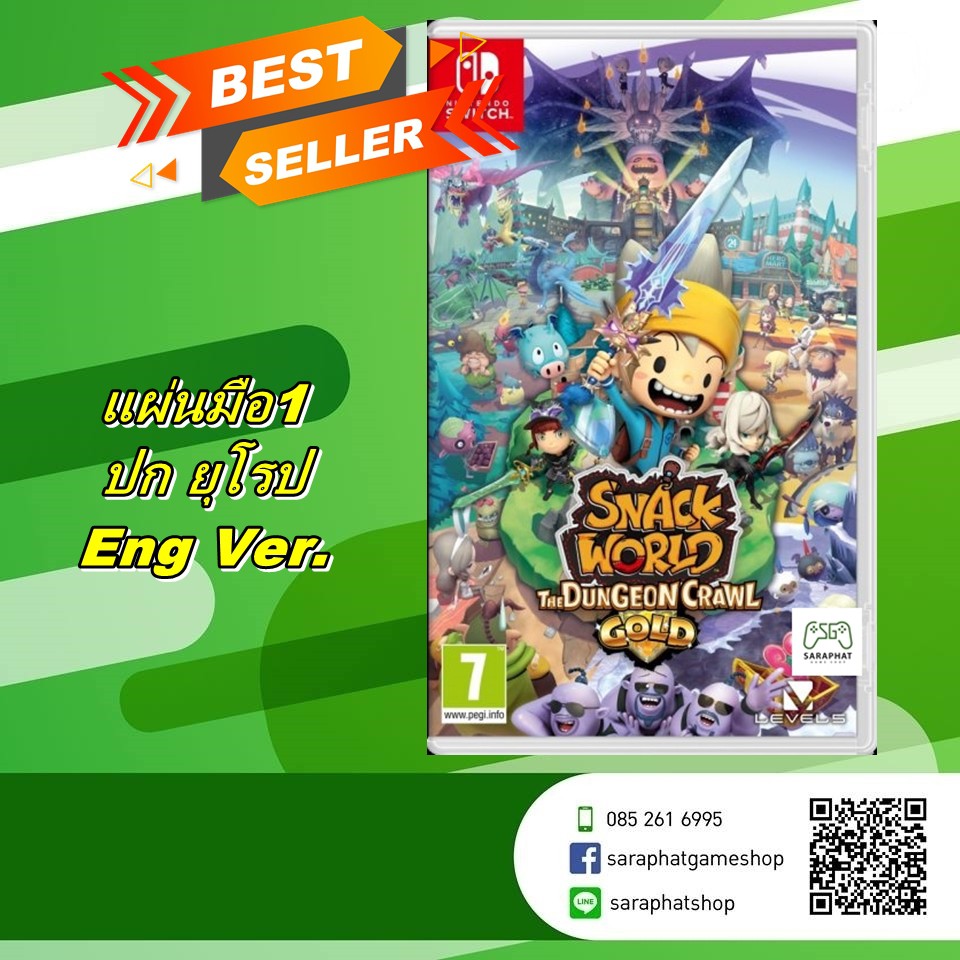 NINTENDO SWITCH SNACK WORLD: THE DUNGEON CRAWL GOLD ปก ยุโรป ENGLISH ...