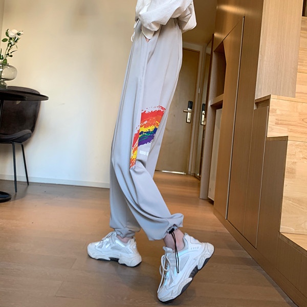 ES2020 ใหม่ กางเกงขายาวผู้ชายฤดูร้อนลำลองหลวมพลัสไซส์กางเกง ผ้าร่ม ใส่สบาย - es.shop28 - ThaiPick