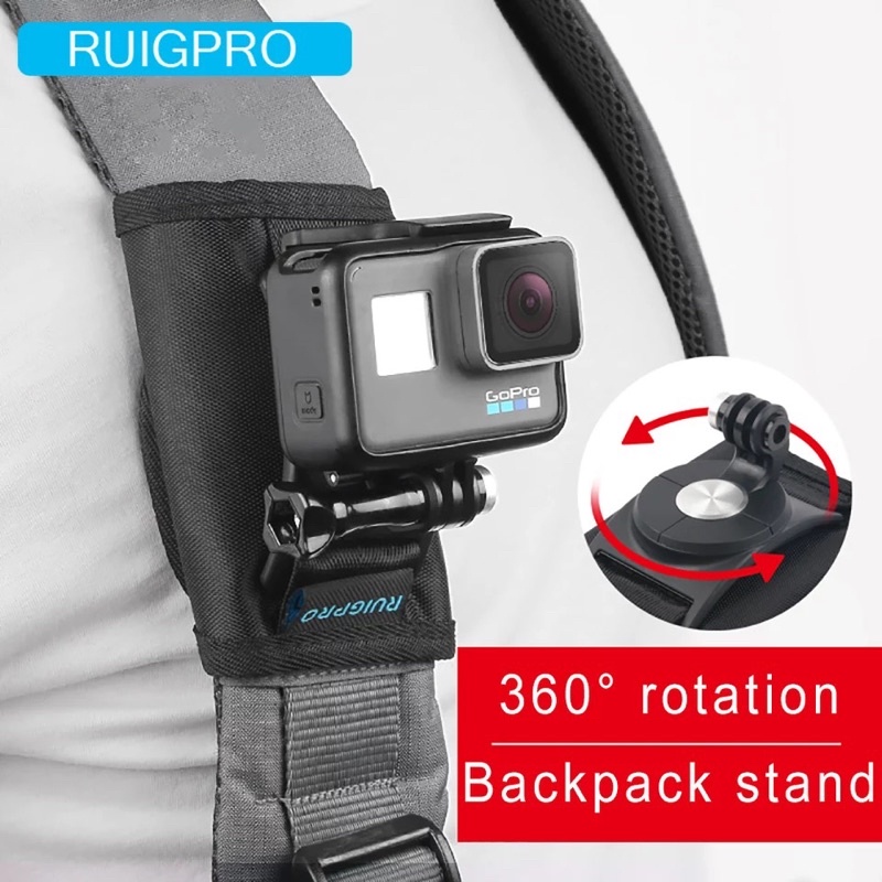 360 Degree Rotation Quick Release Backpack Belt Button Mount Buckle ...