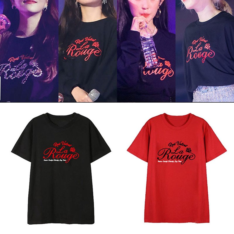 Kpop Red Velvet T-Shirt La Rouge Concerts Tee Loose Shirt for Men and ...
