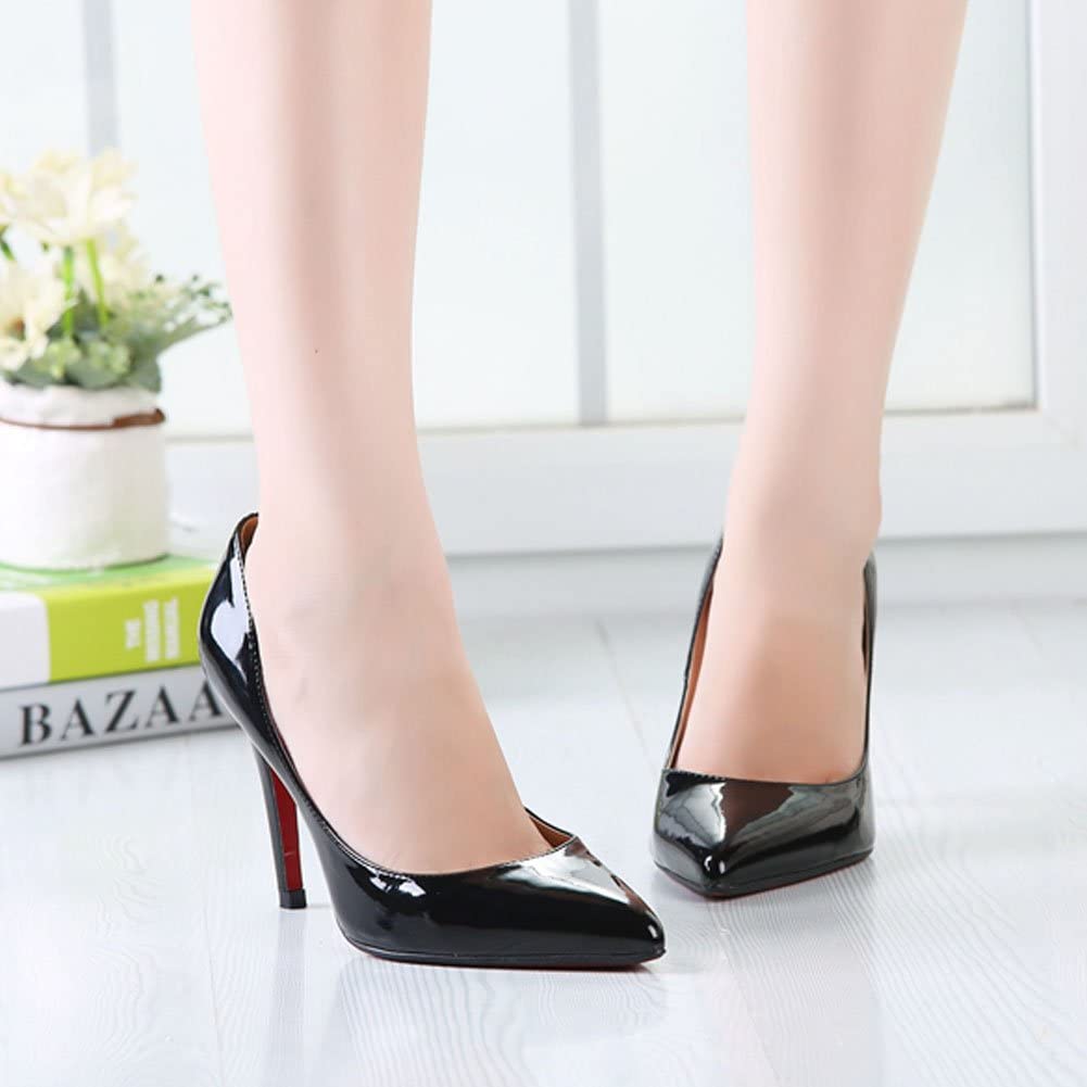 please COD fereshte Womens Mens Slip On Stilettos High Heels Dress ...