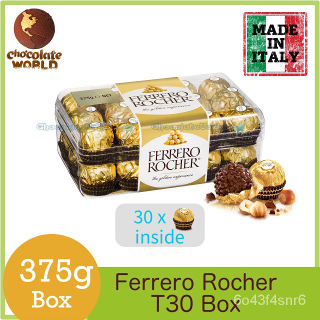 Ferrero Rocher 30pc T30 (3x275g) Made in Italy (BEST BEFORE DATE JUN ...