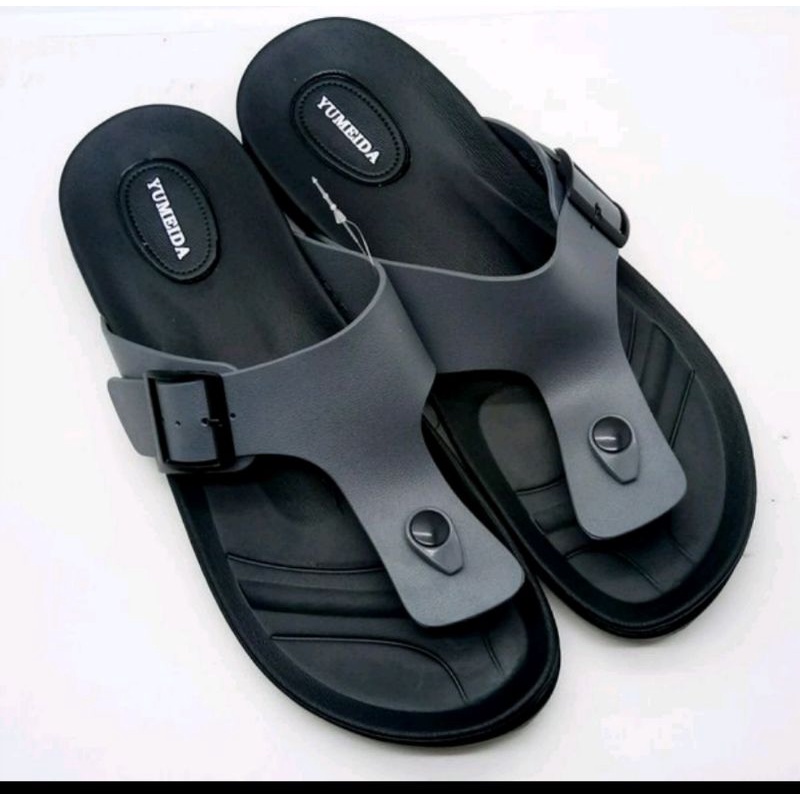 Yumeida- รองเท้าแตะ JEPIT ยาง ลําลอง สําหรับผู้ชาย ผู้ใหญ่ ใส่ในบ้าน ...