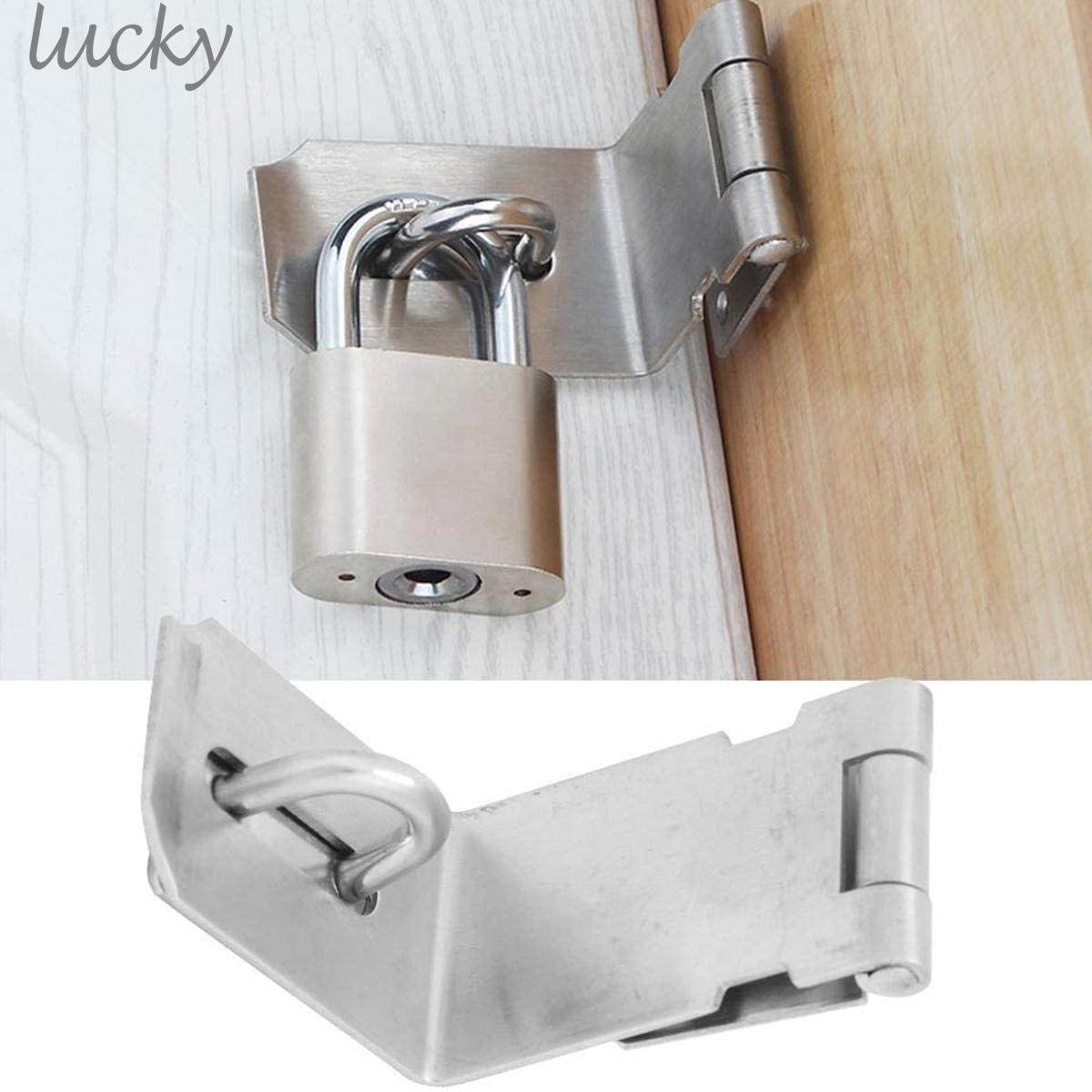 Door Padlock Plate Latch Rustproof Unfading Firm 201 Stainless-steel ...