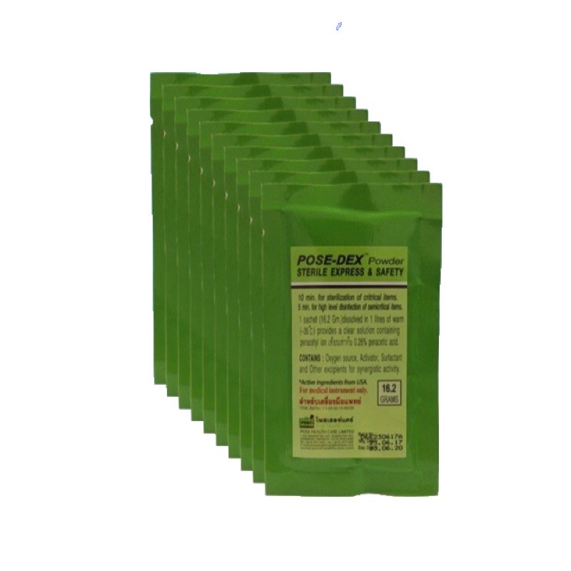 POSE-DEX POWDER น้ำยาฆ่าเชื้อโรคเครื่องมือแพทย์ (สำหรับแช่) | Shopee ...