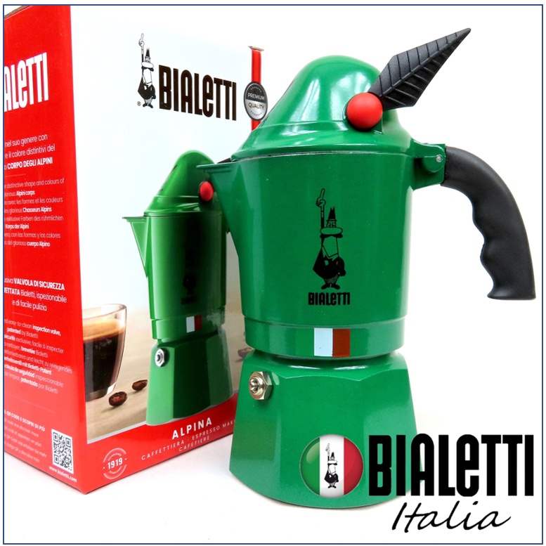 Bialetti Alpina Moka Pot 3 cups - bialetti.italia - ThaiPick