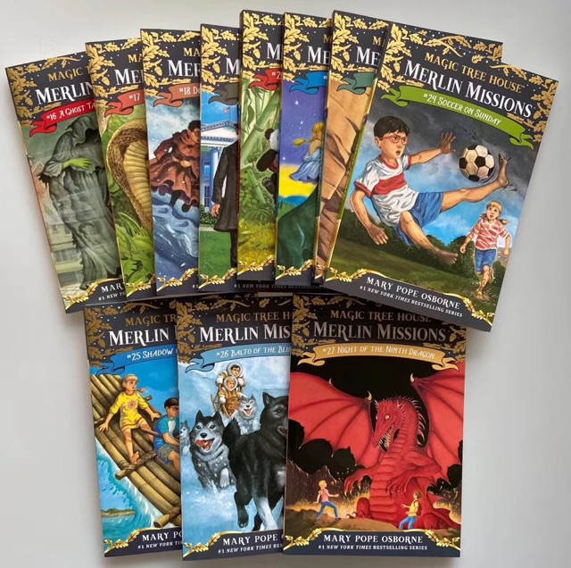 พร้อมส่ง Magic Tree House Merlin Mission 1-27 เล่ม Box Set แถมไฟล์ MP3 ...