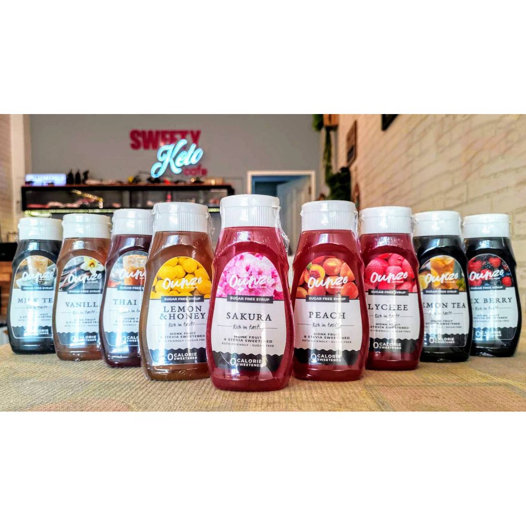 Keto คีโต Syrup รสชาติต่าง ๆ 0 แคลลอรี่ Sugar free syrup | Shopee Thailand