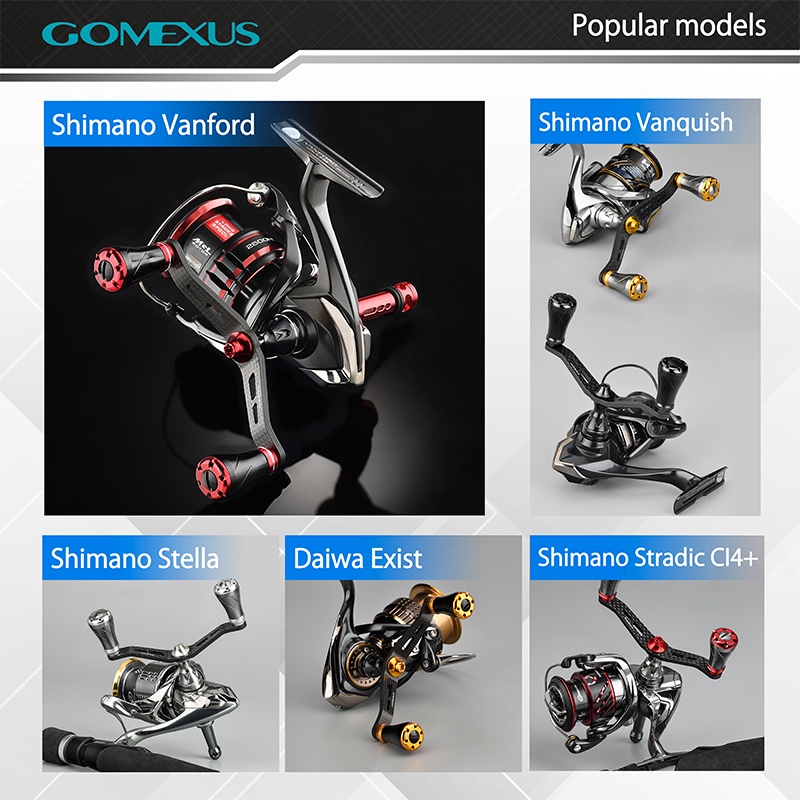 โกเม็กซัส(Gomexus)Finesse ตกปลา Carbon Double Handle แขนแต่ง สำหรับ ...