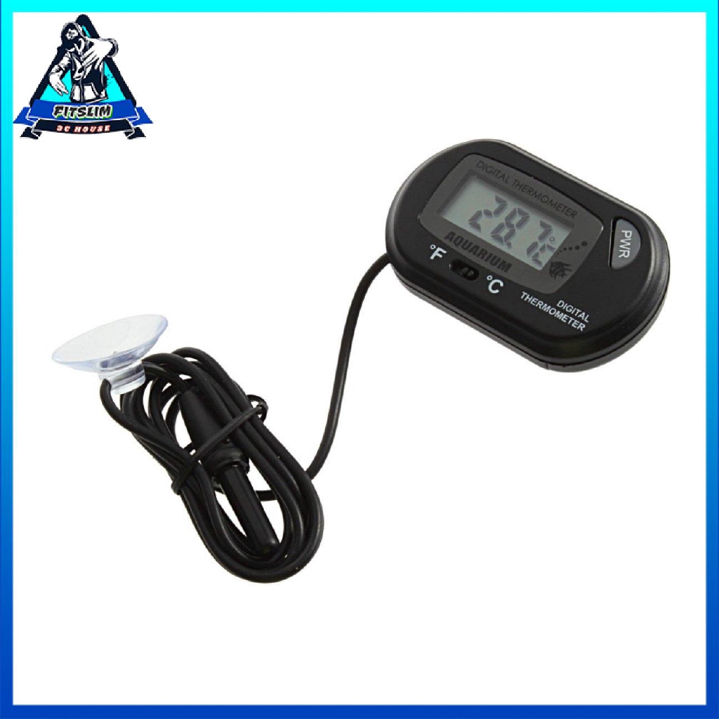 【สต็อกพร้อม】LCD Digital Fish Aquarium Thermometer Water Terrarium FREE ...