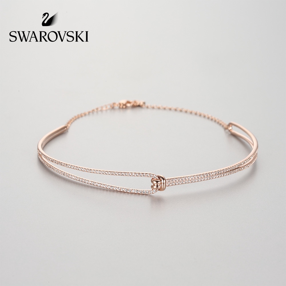พร้อมส่ง แท Swarovski สร้อย LIFELONG สร้อยคอโบว์สุดคลาสสิค คริสตัล จี้ ...