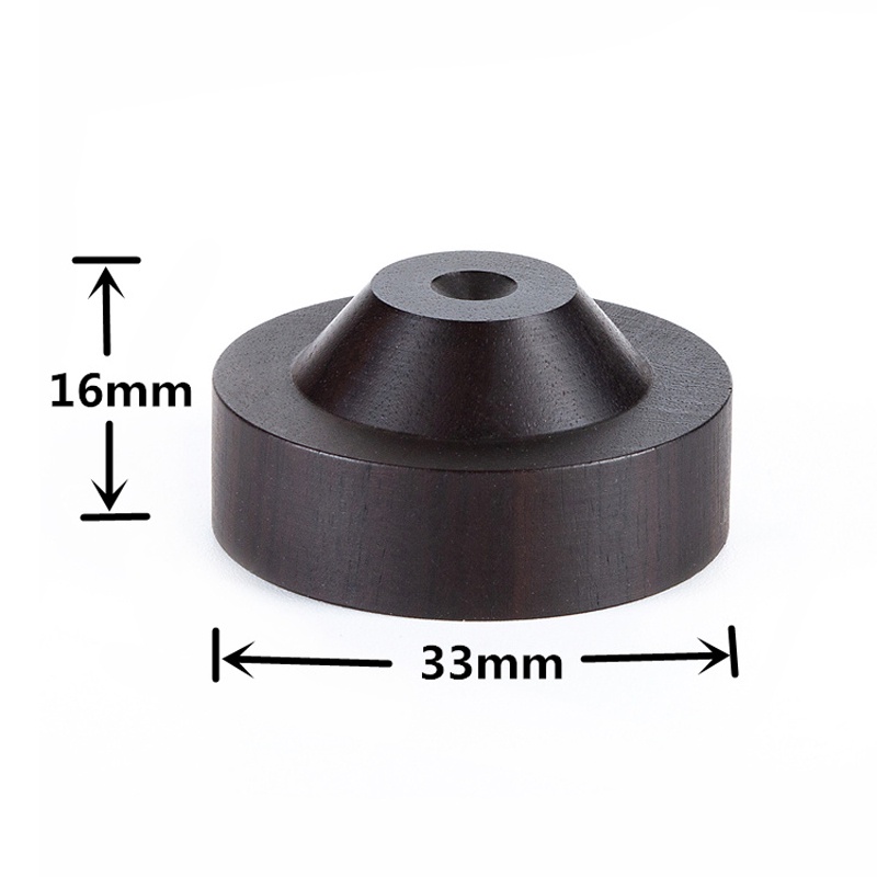 SP0008 4PCS Preffair 33mmx16mm Speaker Spike Isolation ebony Wood Stand ...
