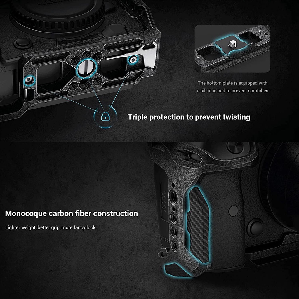 กล้องกรงSmallRig Black Mamba Camera Cage with HDMI cable clamp and Top ...