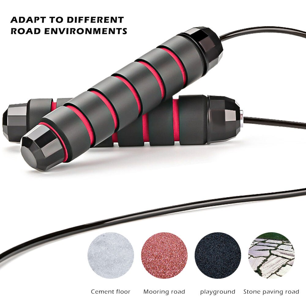 ๑ Skipping Rope Speed Weighted Jump Rope Workout Training Gear ...