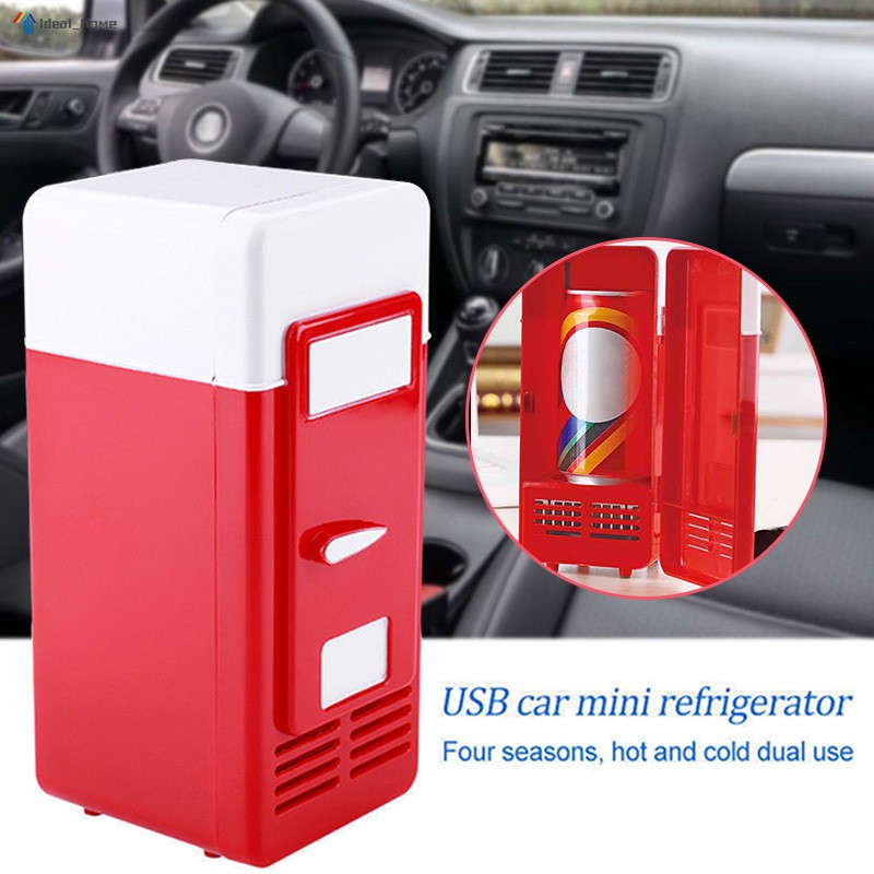 Mini USB Fridge Freezer Drink Beer Cooler Refrigerator for Travel Car ...