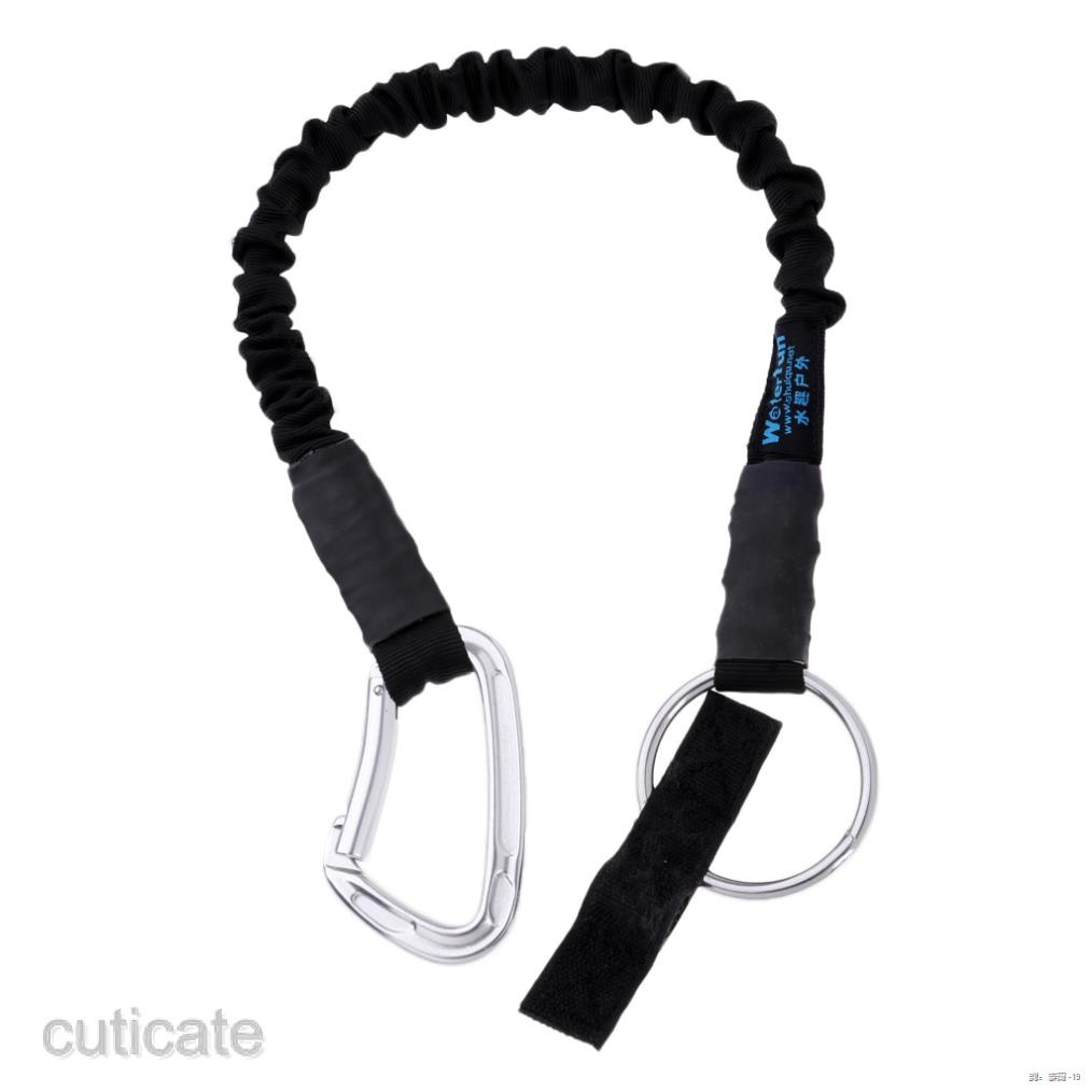 [CUTICATE] 19.7-33.5'' Safety Lanyard Rescue Rope with Carabineer for ...