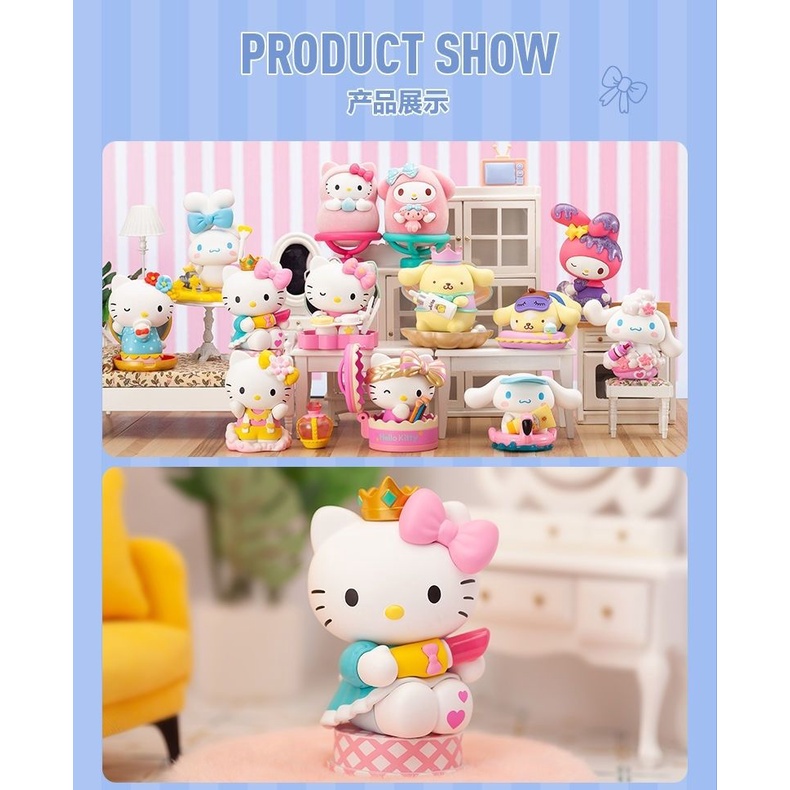 Popmart POPMART กล่องสุ่ม ตุ๊กตา hellokitty Sanrio Family Beauty - crazytoycity.th - ThaiPick