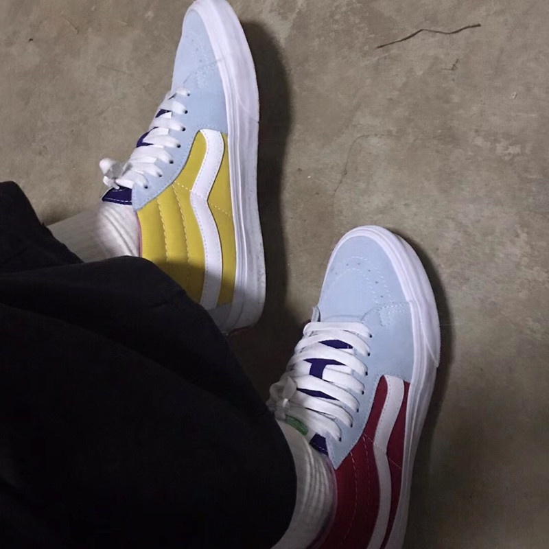 Vans High Top Mid Yellow Red Blue Mandarin Duck Fashion Casual Cool ...