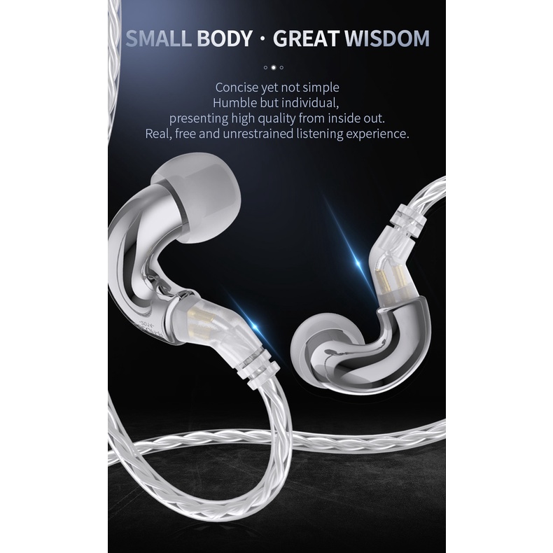 BBLON BL-mini 6mm Dynamic Driver In Ear Earphone IEM DJ Running ...
