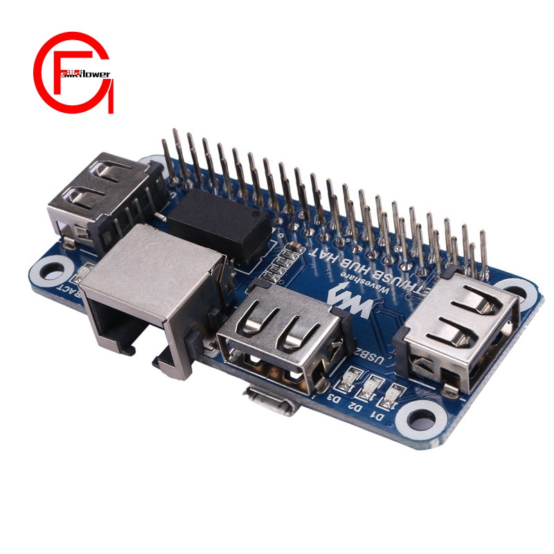 Waveshare Ethernet Usb Hub หมวกสําหรับ Raspberry Pi 1 X Rj45 Ethernet ...