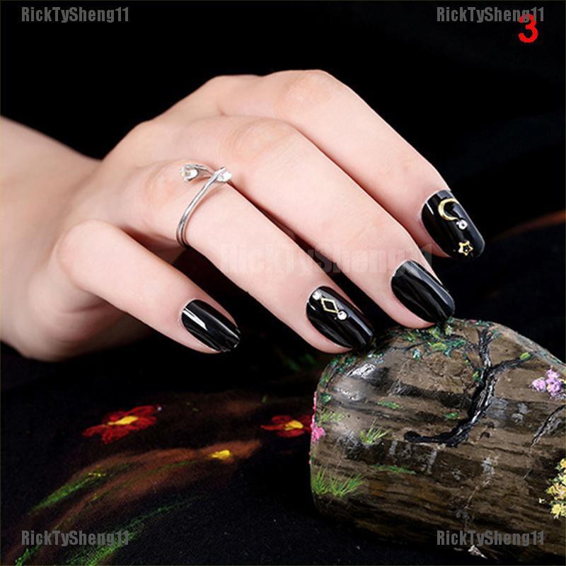 [COD]RTS 24Pcs/set False Nails Fashion Fake Nails Tips Manicure Nail ...