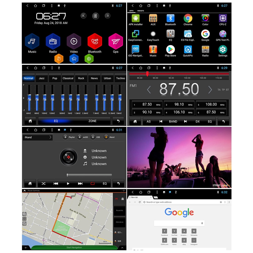 10.197 Car Radio 2.5D IPS Multimedia Player 2din Android10 Audio Stereo ...