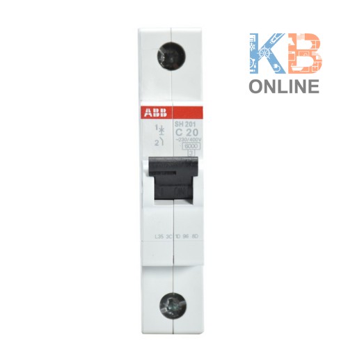 เซอร์กิตเบรคเกอร์ Circuit Breaker MCB SH201-C 1P 6A-100A 6KA ABB | Shopee Thailand
