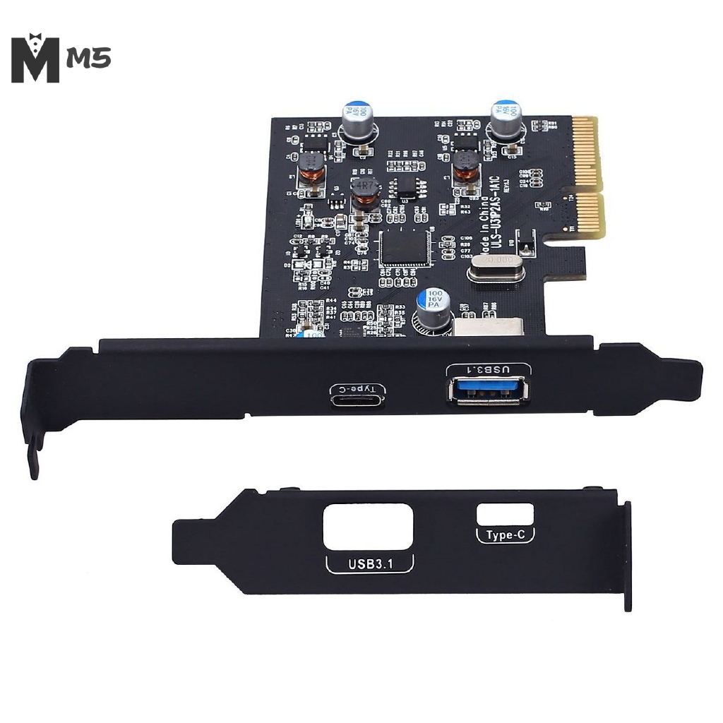 pci - e pci express to usb 3 . 1 gen 2 (10 gbps) type a+type c อุปกรณ์ ...