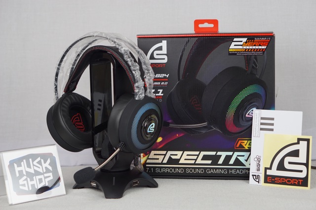 หูฟังเกมมิ่ง RGB SIGNO HP-824 หูฟังคอม สาย USB Gaming Headphone เสียง ...