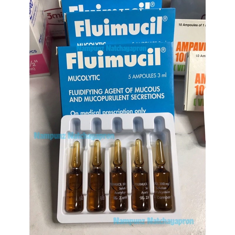 Fluimucil 1กล่อง5แอมป์ - anupabphoomimit - ThaiPick