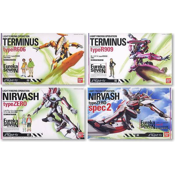 Bandai Set Eureka Seven Terminus TypeR606 TypeR909 Nirvash typeZERO ...