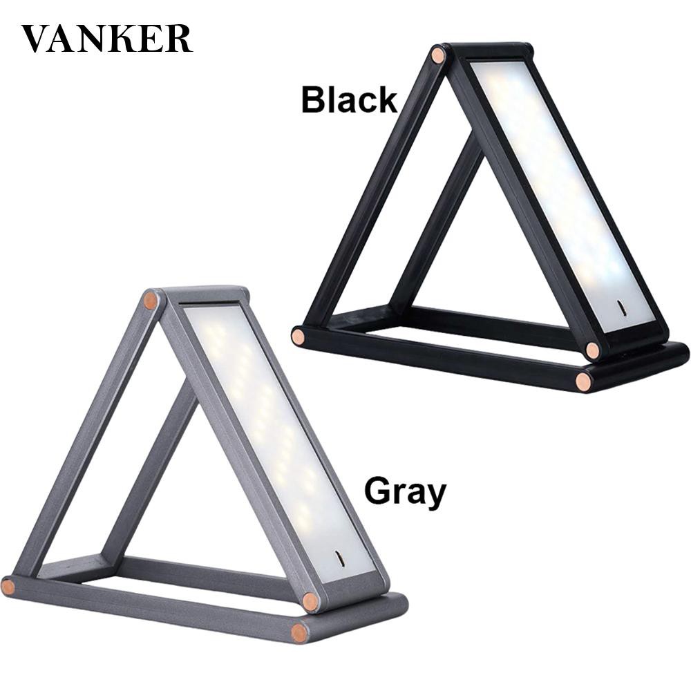 vanker Foldable LED Desk Lamp Rechargeable Portable LED Reading Light 3 ...