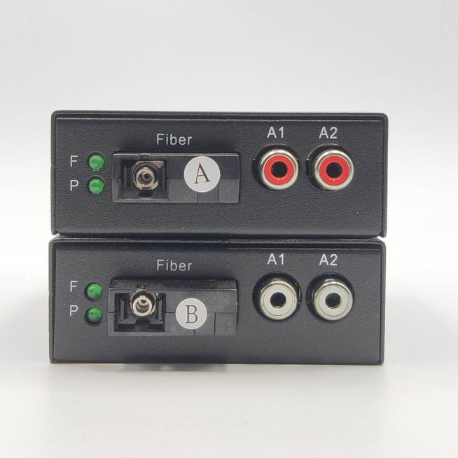 MEDIA แปลงไฟเบอร์ออกเป็นเสียง AUDIO TO FIBER EXTENDER 2 RCA 20KM (หัว ...