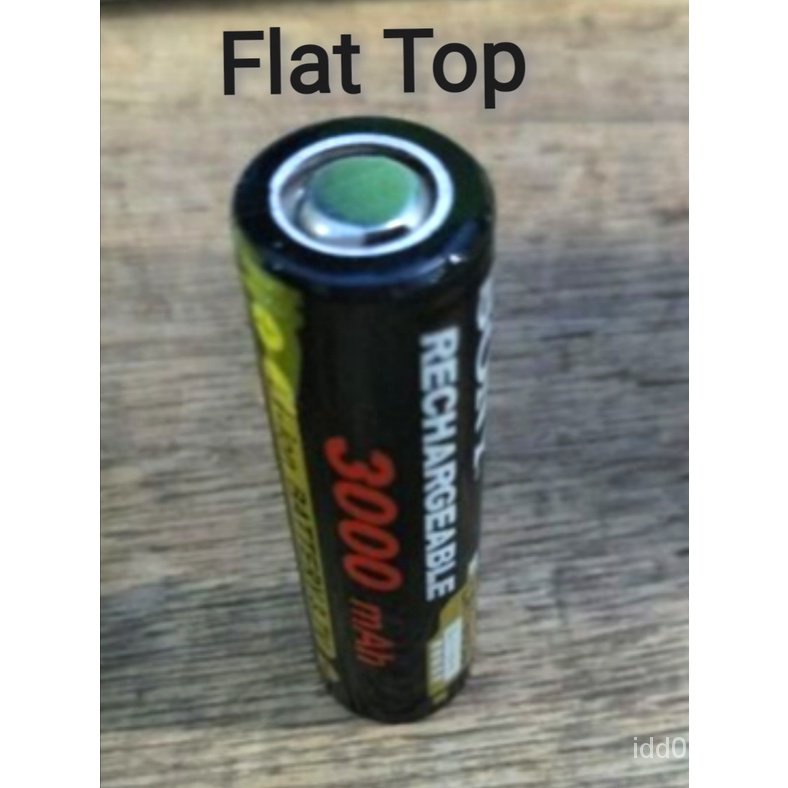 18650 Sony RECHARGEABLE Battery Button Top Flat Top 3000mAh Battery ...