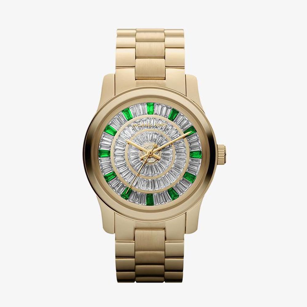 Michael Kors นาฬิกาข้อมือผู้หญิง Runway Multi-color Dial Gold รุ่น ...