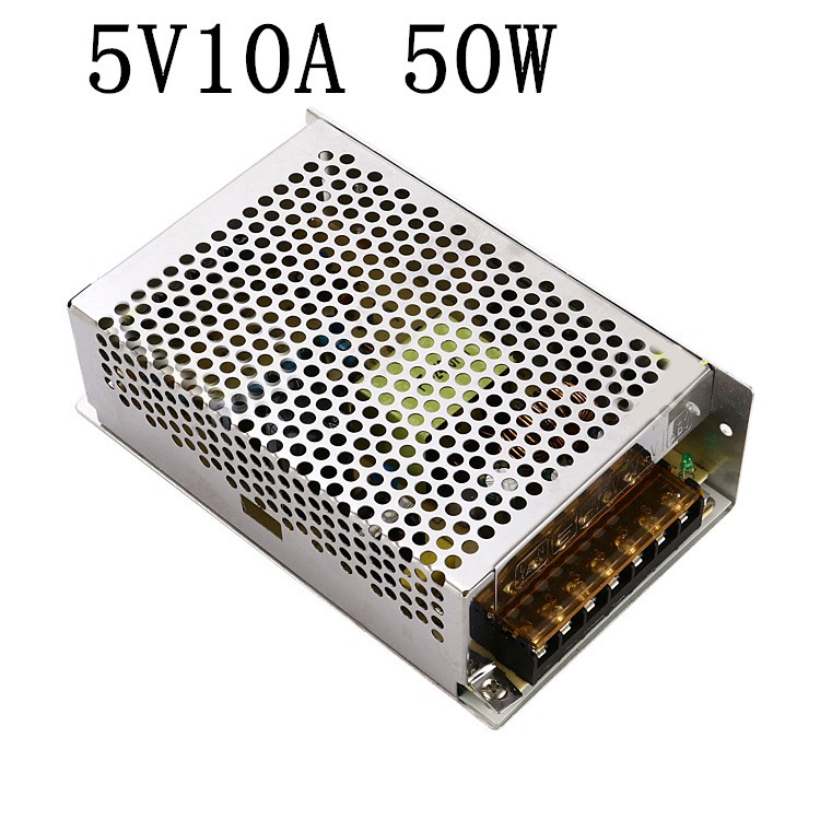 สวิทชิ่ง เพาวเวอร์ ซัพพลาย Switching Power Supply 5V 10A 50W | Shopee ...