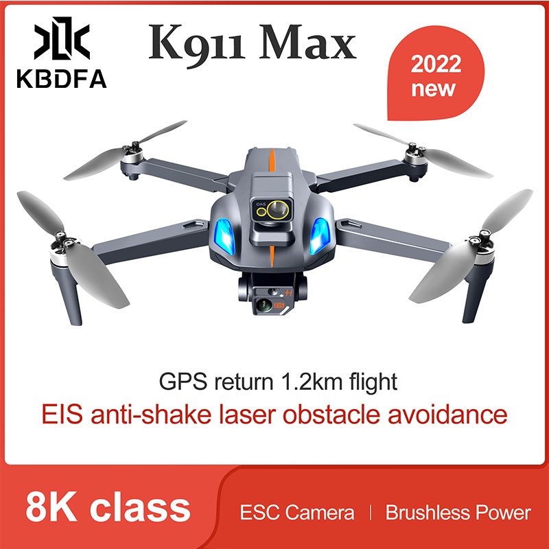 UAVKBDFA K911 MAX GS Drone 4K rofessional 8K Dual HD Camera FV ...