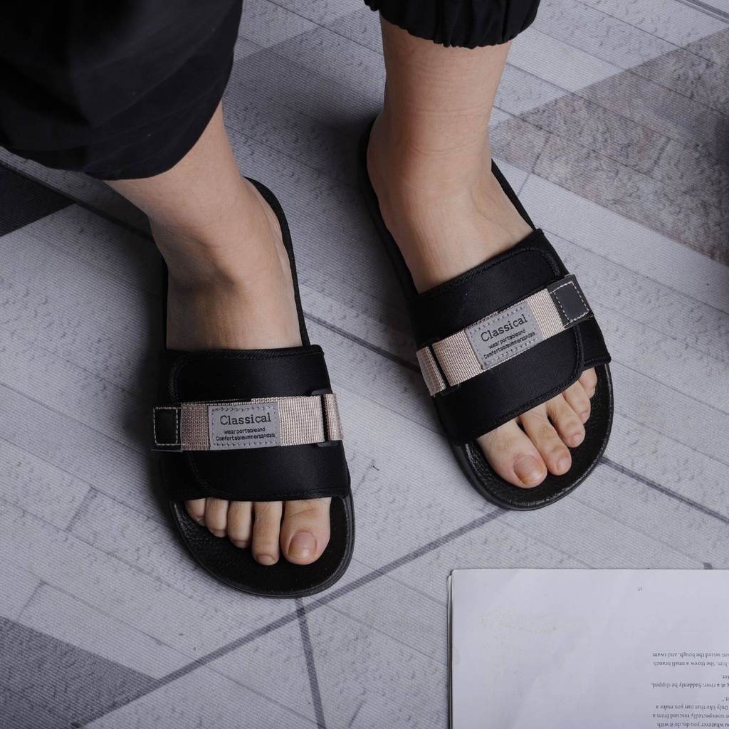 Magic Paste Slipper คู่รักเทรนด์แฟชั่นเทรนด์เกาหลีส่วนบุคคลลากกลางแจ้ง ...