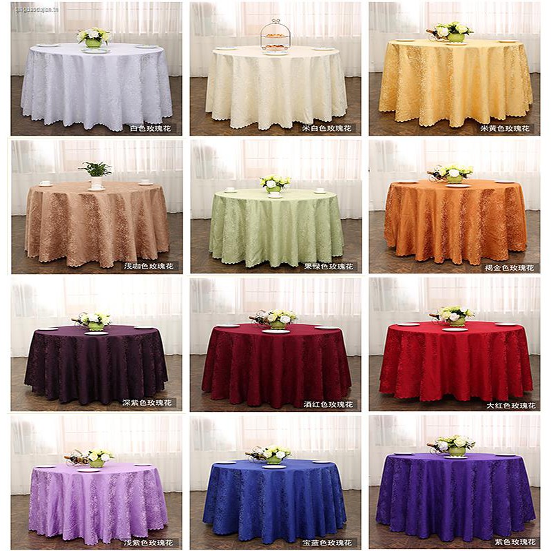 ♨☾Hotel round table tablecloth conference restaurant household cloth ...