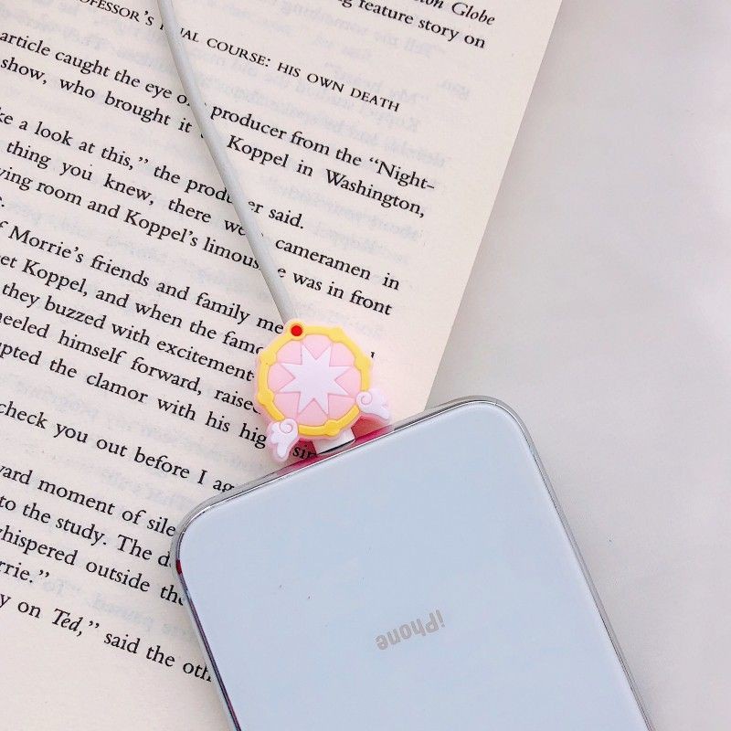 Cable bite Sailor moon Set ตัวถนอมสายชาร์จ Cable protector ถนอมสาย ถนอมสายชาร์จ กันหัก ...